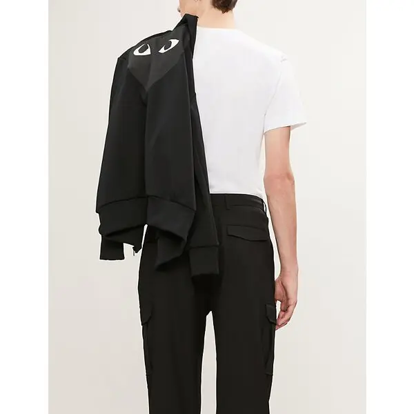 Play Comme Des Garcon Heart Logo Cotton-jersey T-shirt - White