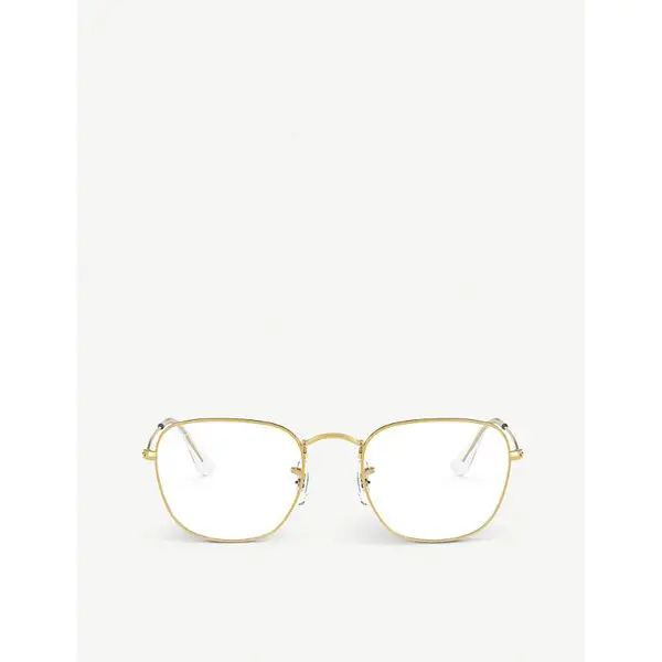 Ray-ban Square-frame Glasses - Gold