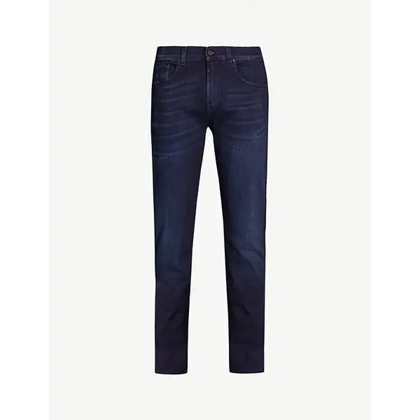 7 For All Mankind Slimmy Tapered Jeans - Deep Blue