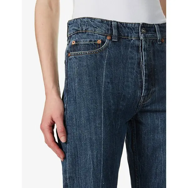 Our Legacy Linear Cut Straight-leg High-rise Jeans