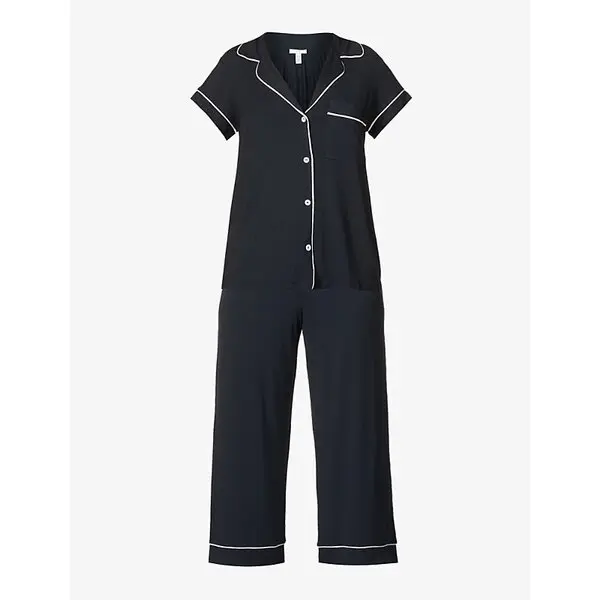Eberjey Gisele Stretch-jersey Pyjama Set - Black Sorbet