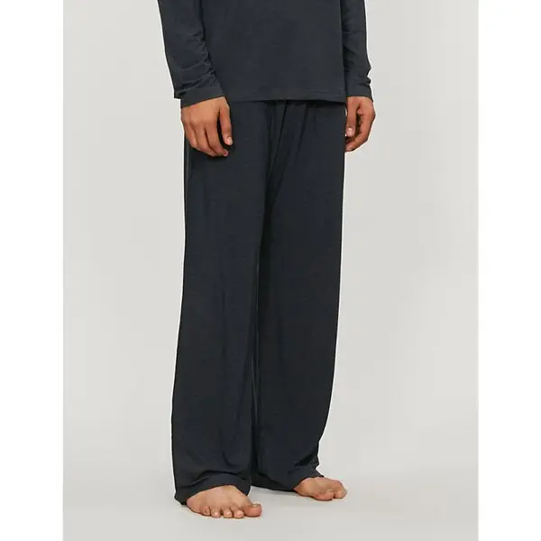 Derek Rose Marlowe Stretch-modal Pyjama Bottoms - Anthracite
