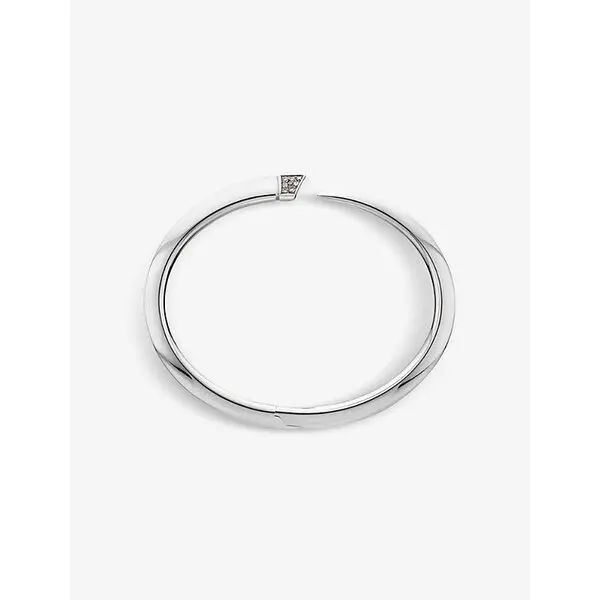 SHAUN LEANE Sabre Diamond Bangle - Sterling Silver