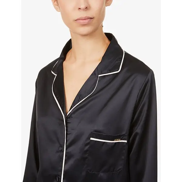 Bluebella Claudia Satin Pyjama Set - Black