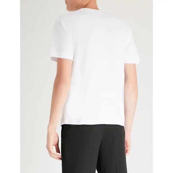 Play Comme Des Garcon Polka-dot Logo-print Cotton-jersey T-shirt