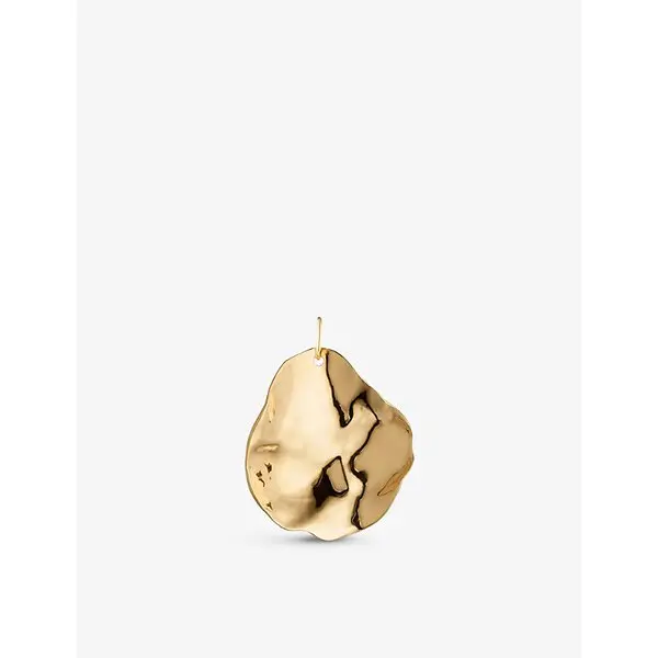 Monica Vinader Nura Shell 18ct Yellow Vermeil Pendant - Gold
