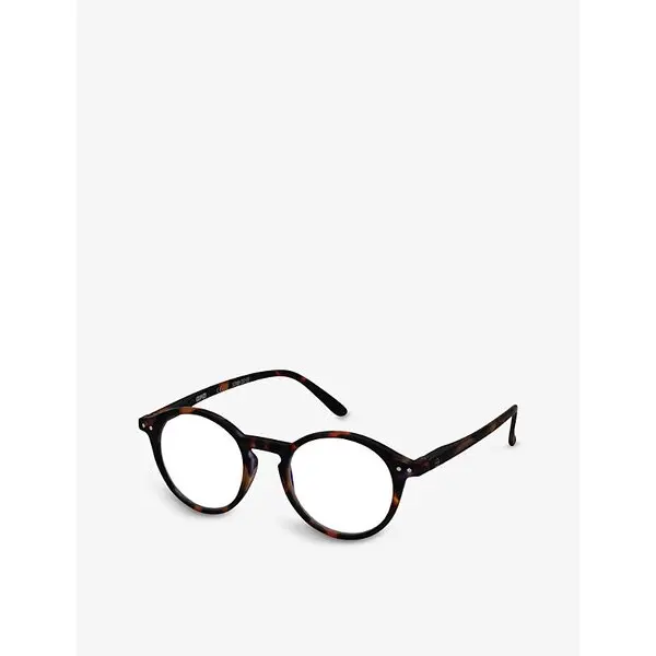 IZIPIZI D Round-frame Glasses - Black/brown
