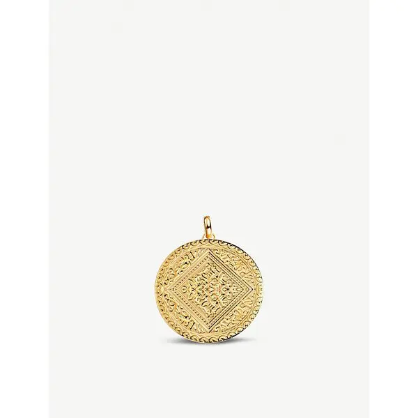 Monica Vinader Marie 18ct Yellow-gold Vermeil Mini Pendant - Yellow Gold