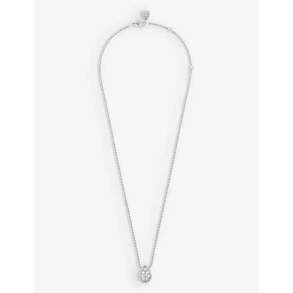 Boucheron Serpent Bohème Diamond Pendant Necklace - Silver