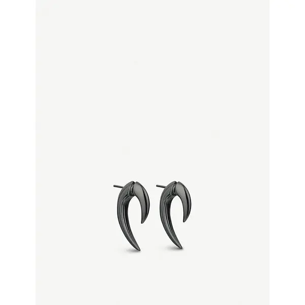 SHAUN LEANE Talon Rhodium-plated Earrings - Silver