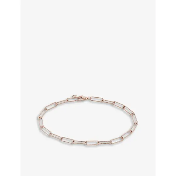 Monica Vinader Alta Textured Bracelet - Rose Gold