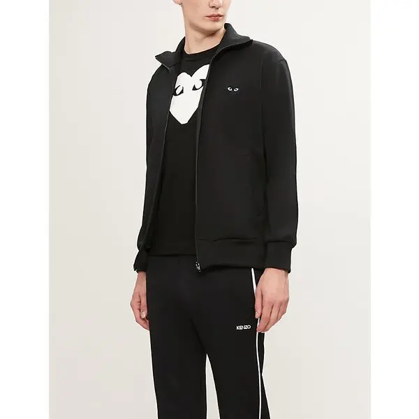 Play Comme Des Garcon Heart-logo Cotton-jersey T-shirt - Black