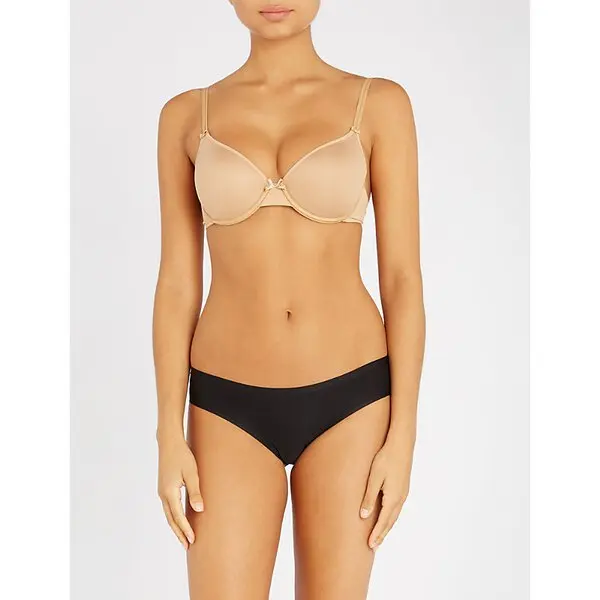 Chantelle Basic Invisible Smooth Memory Foam T-shirt Bra - Toffee