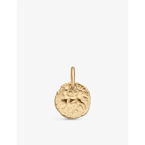 Monica Vinader Siren Charm In 18ct Yellow Vermeil - Gold
