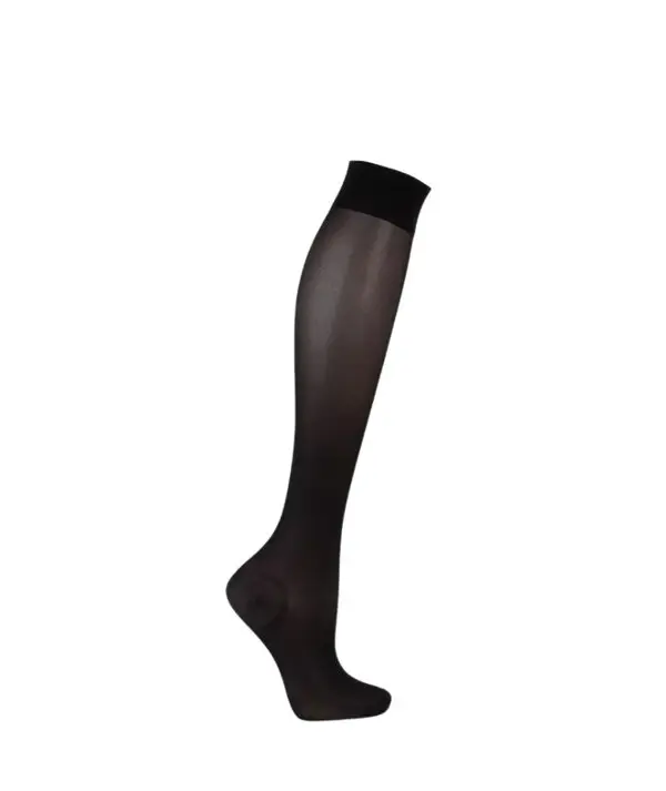 Wolford Pure Energy 30 Leg Vitalizer Knee-high Socks - Black