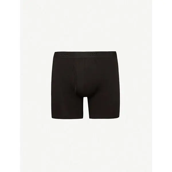 Derek Rose Jack Slim-fit Pima-cotton Trunks - Black