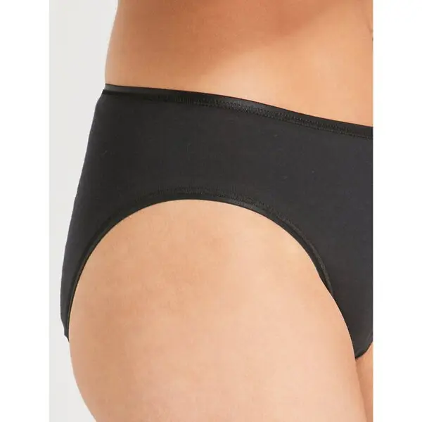 Hanro Seamless Midi Cotton-jersey Briefs - Black