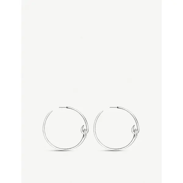SHAUN LEANE Hook Hoop Earrings - Silver