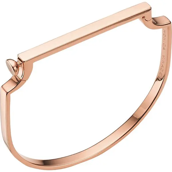 Monica Vinader Signature Rose -plated Bangle - Gold
