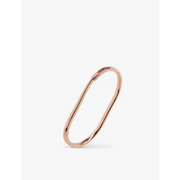 Monica Vinader Alta Capture 18ct -plated Vermeil Sterling-silver Bracelet - Rose Gold