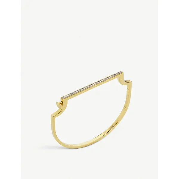 Monica Vinader Signature Skinny Bangle Bracelet - Gold