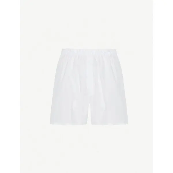 Sunspel Classic Cotton Boxer Shorts - White
