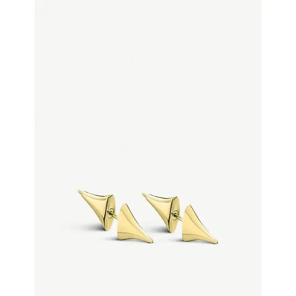 SHAUN LEANE Rose Thorn Bar Earrings - Rose Gold