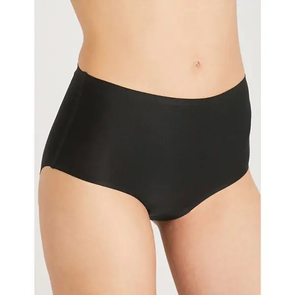 Chantelle Soft Stretch Seamless One Leg Briefs - Black