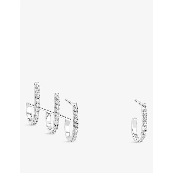 Messika Gatsby 18ct White-gold And Diamond Earrings - White Gold