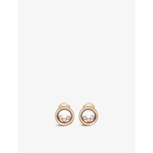 Chopard Happy Diamonds Earrings - Rose Gold