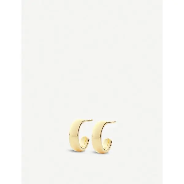 Monica Vinader Fiji 18ct Vermeil Mini Hoop Earrings - Gold