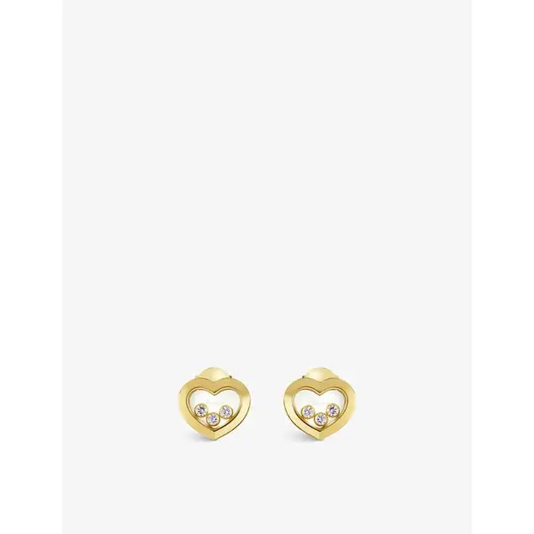 Chopard Happy Diamonds Heart Earrings - Yellow Gold