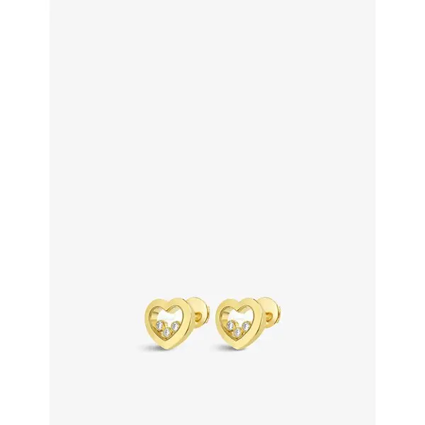 Chopard Happy Diamonds Heart Earrings - Yellow Gold