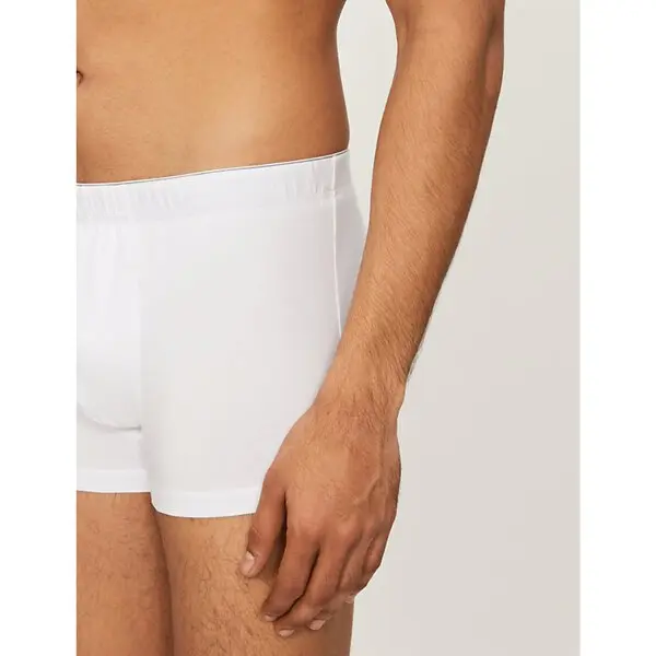 Hanro Basic Slim-fit Cotton-blend Trunks
