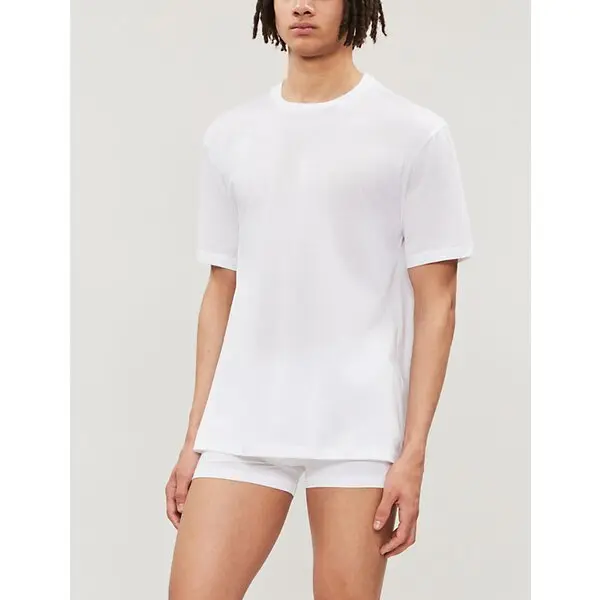 Hanro Cotton Sporty Cotton-jersey T-shirt - White