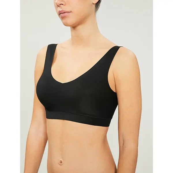 Chantelle Soft Stretch Seamless One-size High-waisted Thong - Black