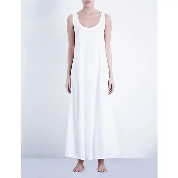 Hanro Deluxe Cotton-jersey Night Dress - White