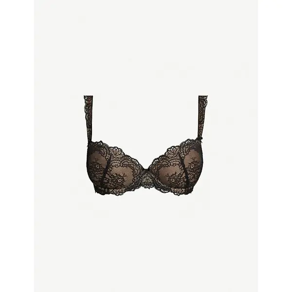 AUBADE Danse Moulded Plunge Lace Bra