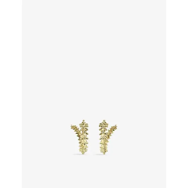 SHAUN LEANE Serpent's Trace Mini Hoop Earrings - Yellow Gold Vermeil