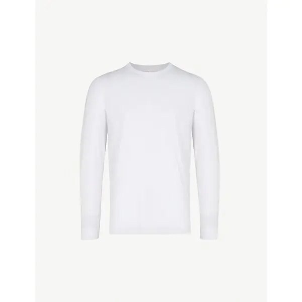Derek Rose Basel Long-sleeved Stretch-modal T-shirt