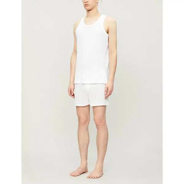 Sunspel Q14 Cellular Cotton T-shirt - White