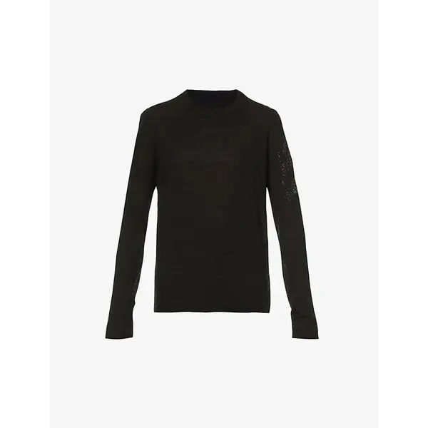 Zadig&Voltaire Miss Rhinestone Arrow Cashmere Sweater