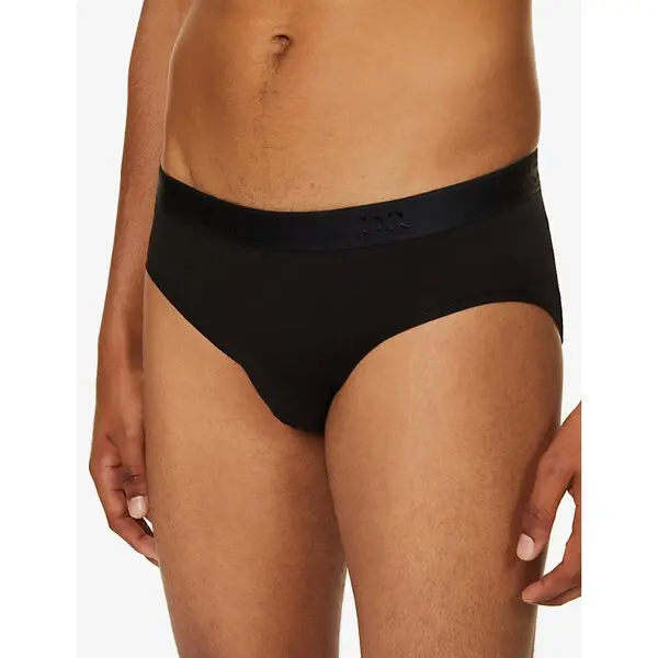 Derek Rose Jack Branded-waistband Stretch-cotton Briefs