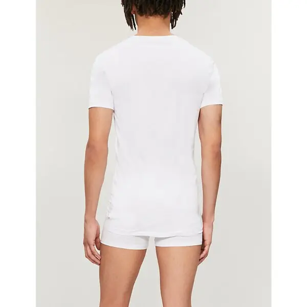 Derek Rose Jack V-neck Cotton T-shirt Xxl - White