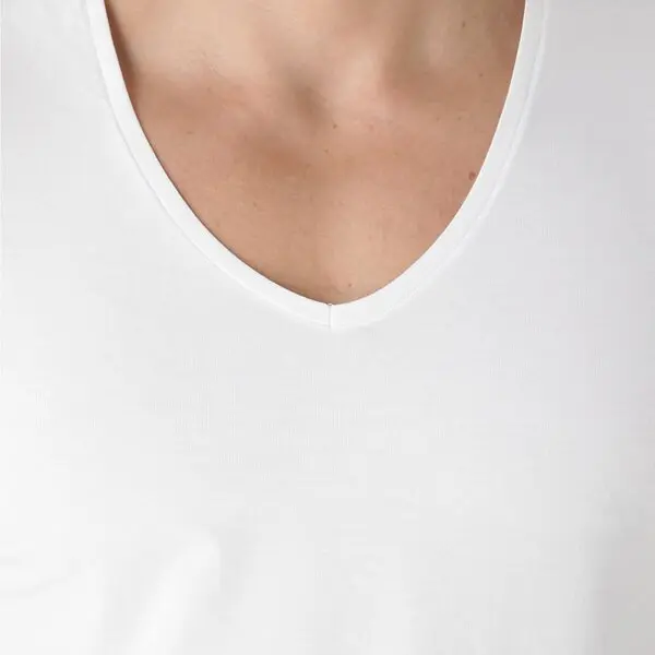 Derek Rose Jack V-neck Cotton T-shirt Xxl - White