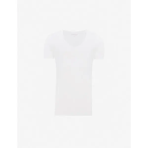 Derek Rose Jack V-neck Cotton T-shirt Xxl - White