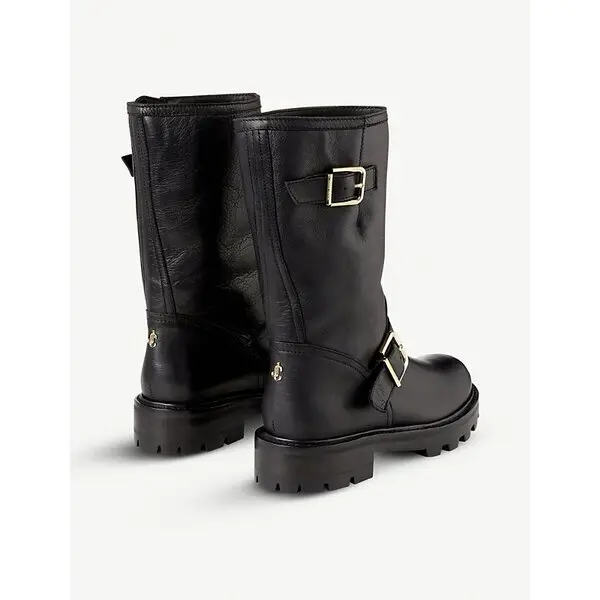 JIMMY CHOO Biker Ii Leather Boots