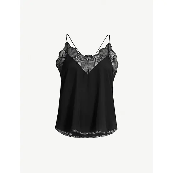 Zadig&Voltaire Christy Silk Cami Top - Noir