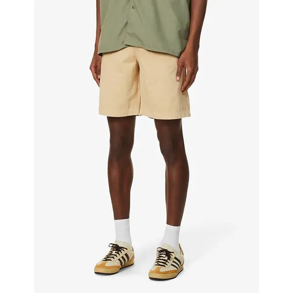 Champion Brand-embroidered Cotton-twill Shorts
