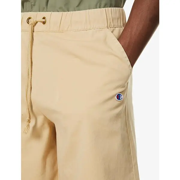 Champion Brand-embroidered Cotton-twill Shorts